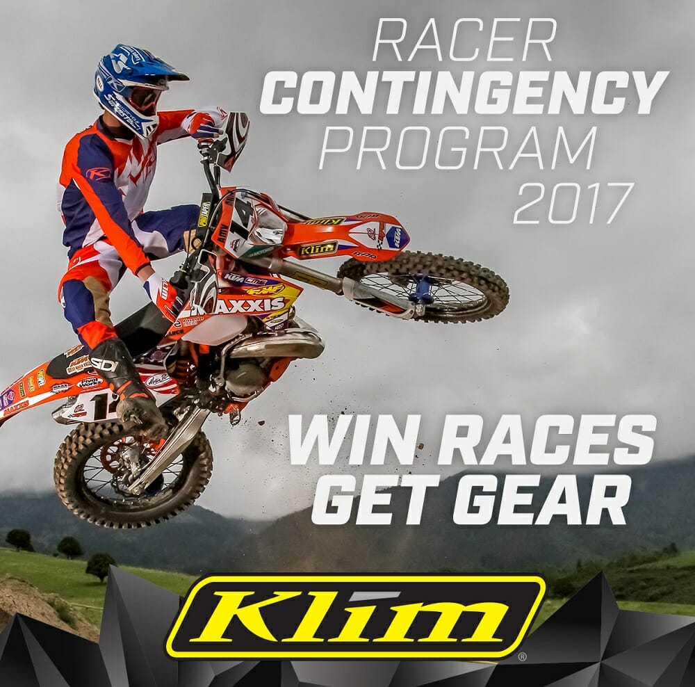 KLIM Launches 2017 Motorcycle Racing Contingency Program - Cycle News