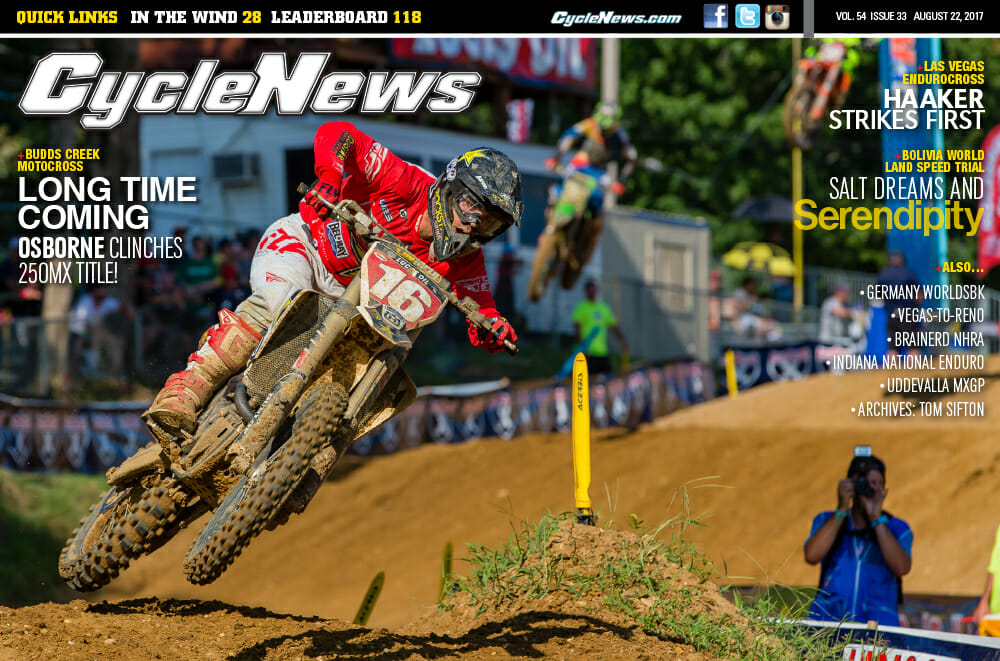 Cycle News Magazine #33: Budds Creek MX, Las Vegas EnduroCross ...