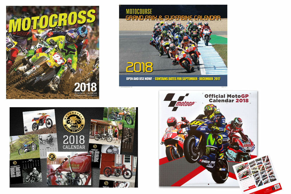 2018 Motorcycle-Themed Wall Calendars - Cycle News