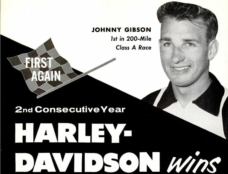 Advertisements Vintage 1954 Harley-Davidson Motorcycles Paul Goldsmith ...