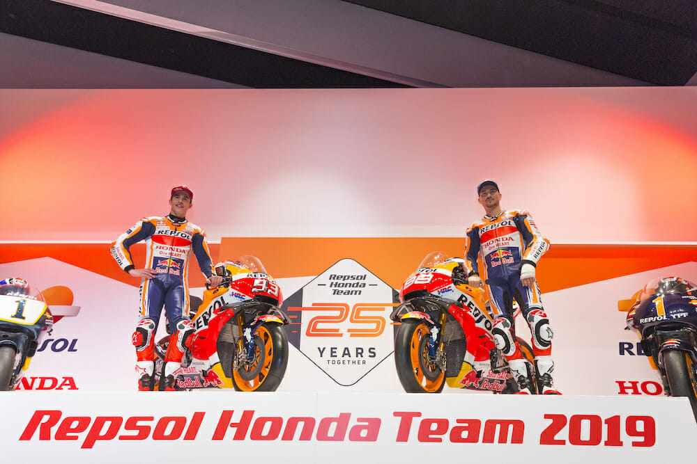 2019 Repsol Honda Team Livery Revealed In Madrid - Cycle News