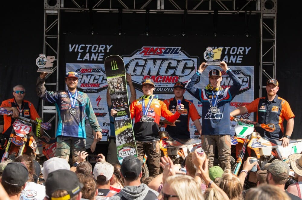 Russell Leads a KTM Podium Sweep at Snowshoe GNCC - Cycle News