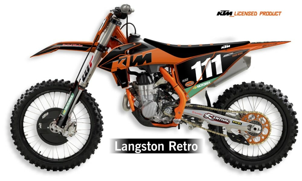 DeCal Works KTM Straight Rhythm Retro Graphics - Cycle News
