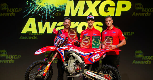 Team HRC at MXGP Awards Ceremony - Cycle News