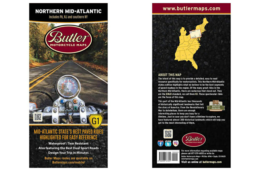 Butler Maps Releases Northern Mid Atlantic G1 Map - Cycle News