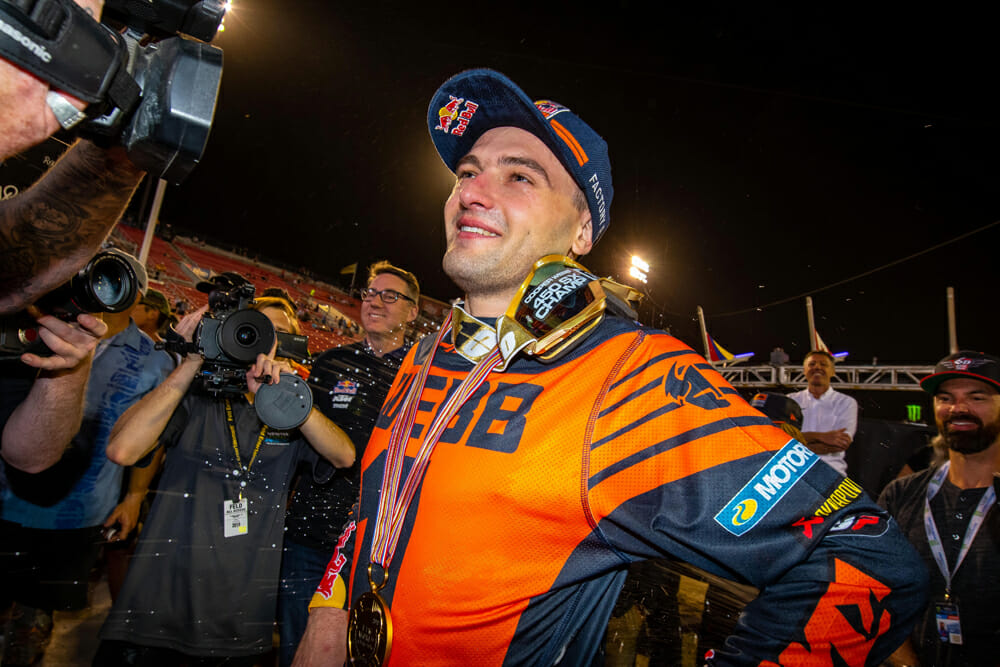 2019 AMA 450cc Supercross Champion Cooper Webb Interview - Cycle News