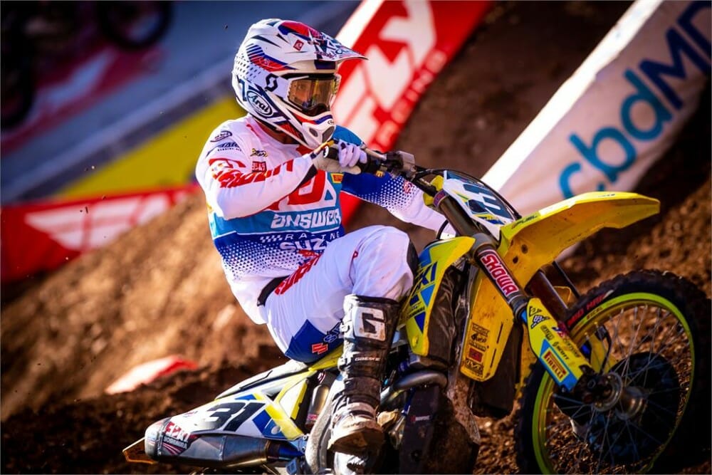 JGRMX Suzuki Supercross Round 16 Race Recap - Cycle News