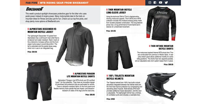 Mountain-Bike Gear From BikeBandit - Cycle News