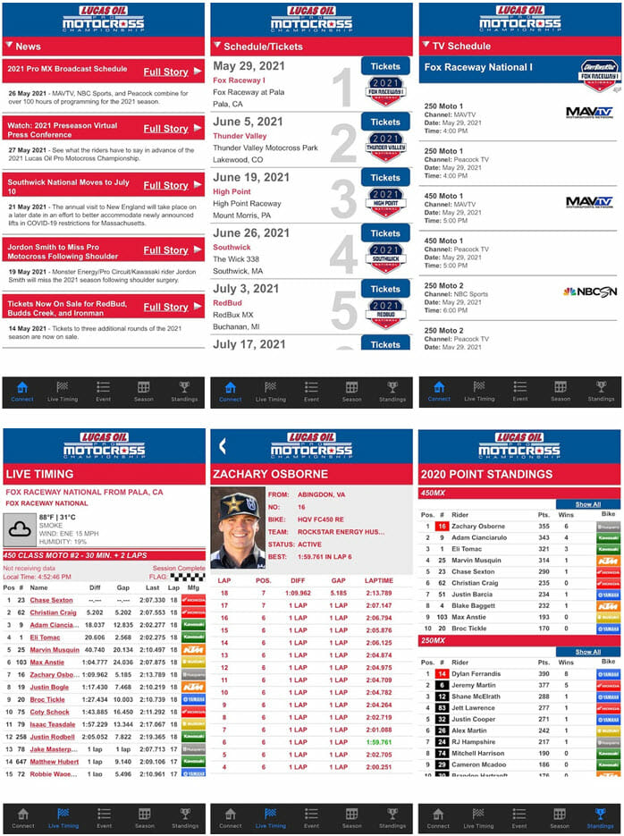 Free Official Pro Motocross App Updated for 2021 Season - Cycle News