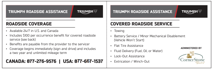Triumph Offers Two Years Roadside Assistance on All 2021 and Newer ...