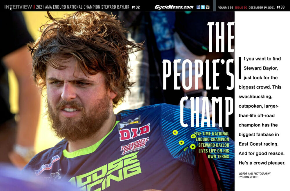 2021 AMA Enduro National Champion Steward Baylor Interview - Cycle News