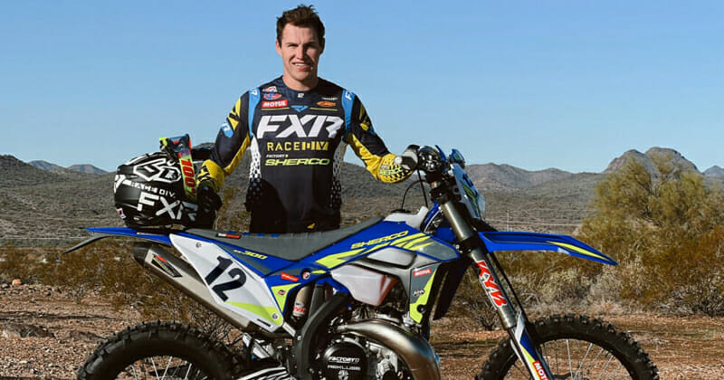 Cooper Abbott Joins FactoryONE Sherco Racing - Cycle News