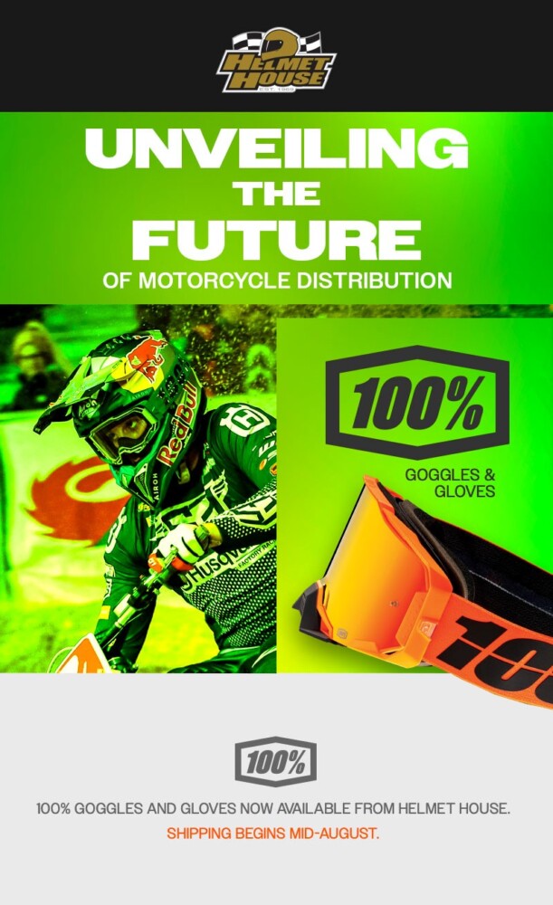 Helmet House Partners With 100% - Cycle News