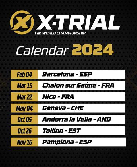 2024 X-Trial Calendar (Updated) - Cycle News
