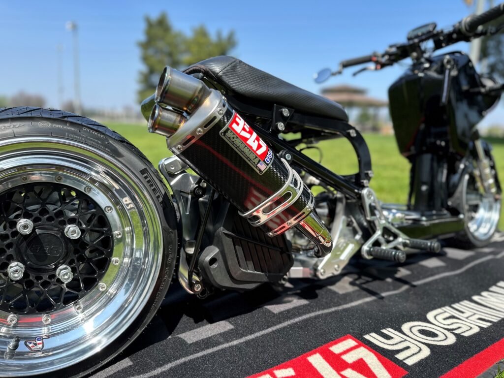 Yoshimura Tri-Oval Dual Titanium Tip Muffler Kit - Cycle News