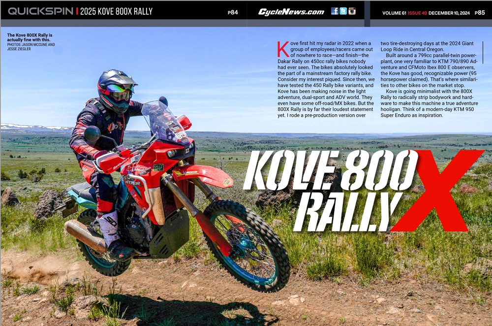 2025 Kove 800X Rally Review - Cycle News