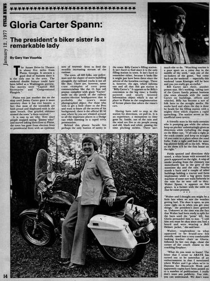 Archives Column | The President’s Biker Sister - Cycle News
