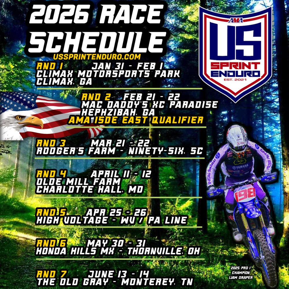 2026 U.S. Sprint Enduro Calendar - Cycle News